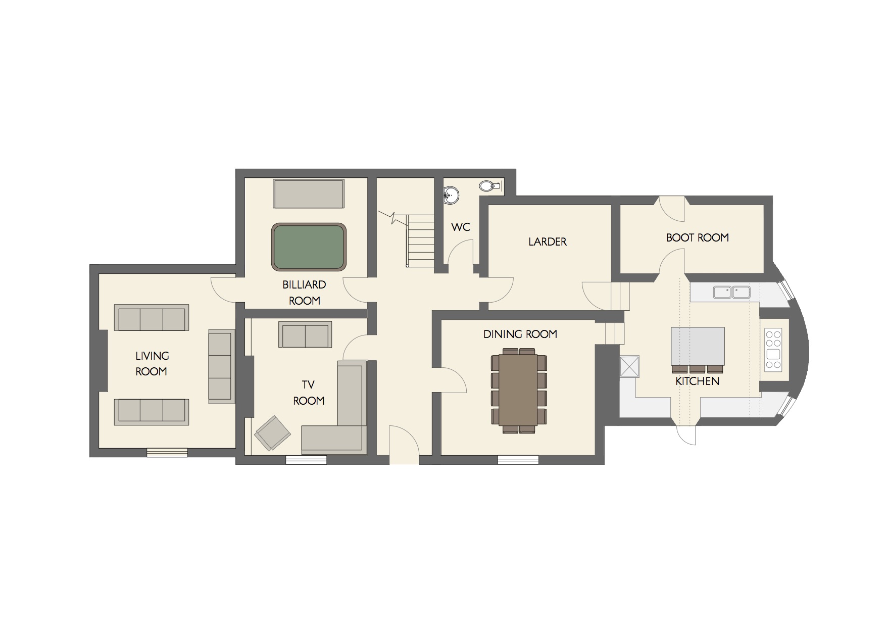 Floorplans - BERRY HOUSE | Tiverton | Group Stays